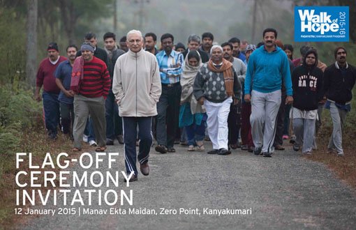 Invitation to the Walk of Hope 2015 flag-off ceremony - The Satsang ...